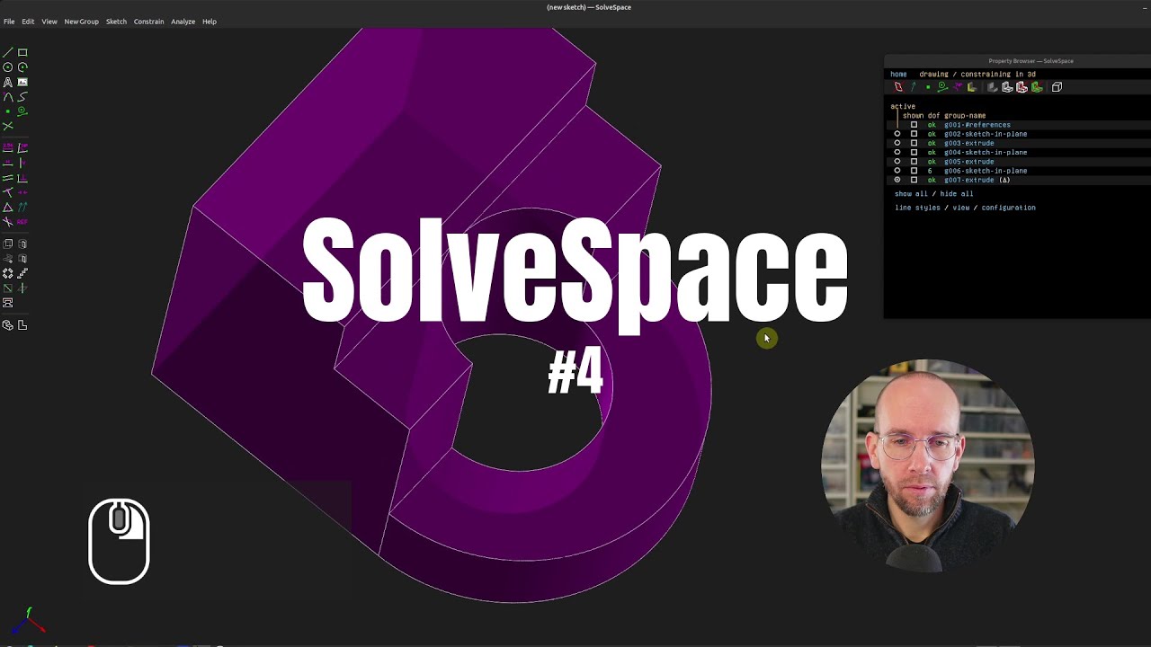 Solvespace Cad Challenge 4 Youtube
