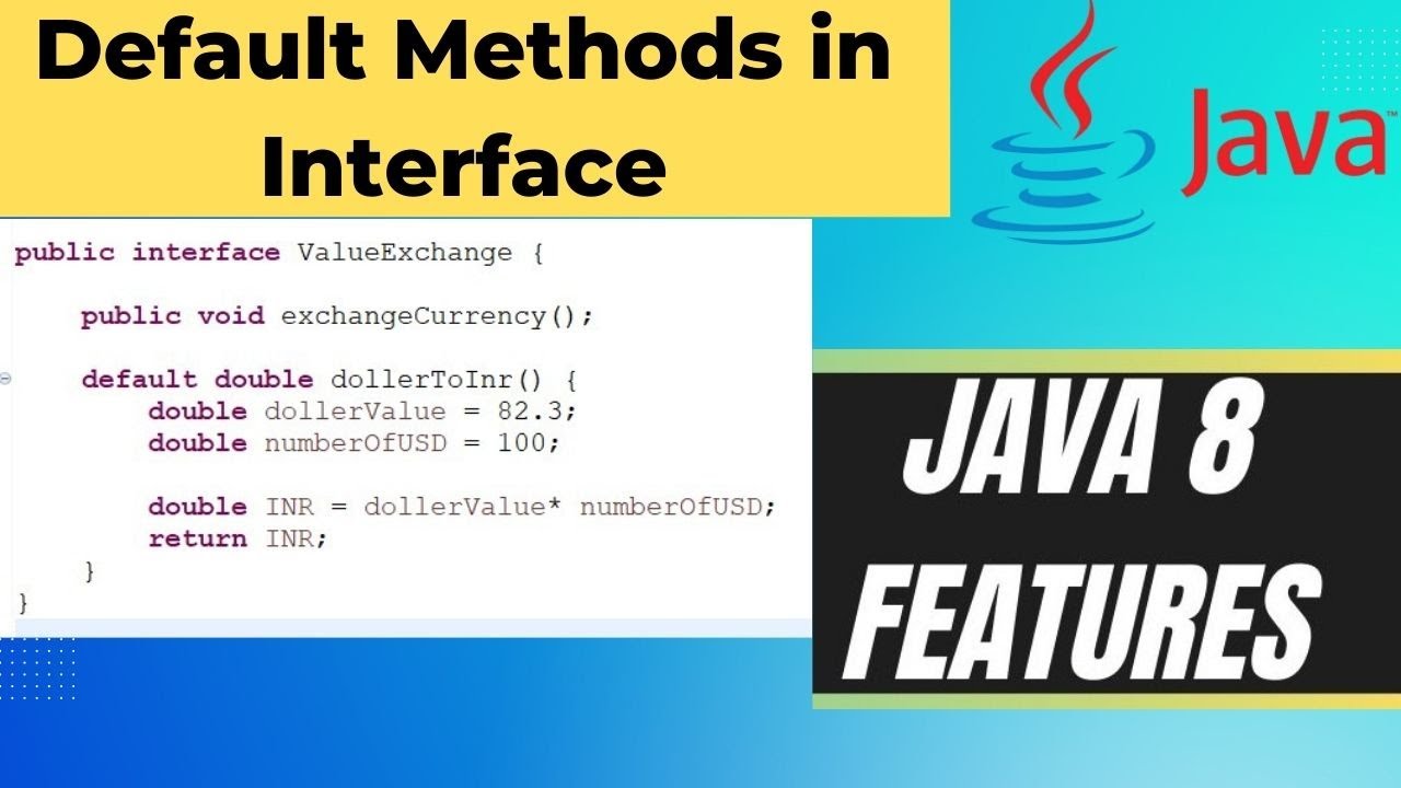4 Default Methods In Interface Why Default Methods Introduced In
