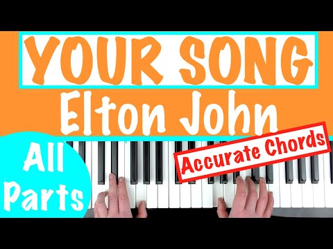 How To Play Your Song Elton John Piano Tutorial Chords Accompaniment