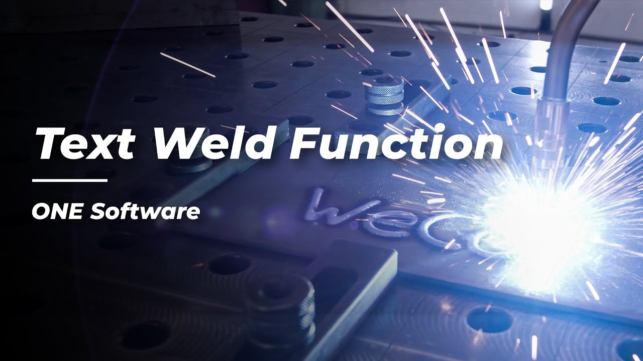 Wecobot One Welding Software Text Weld Function Youtube