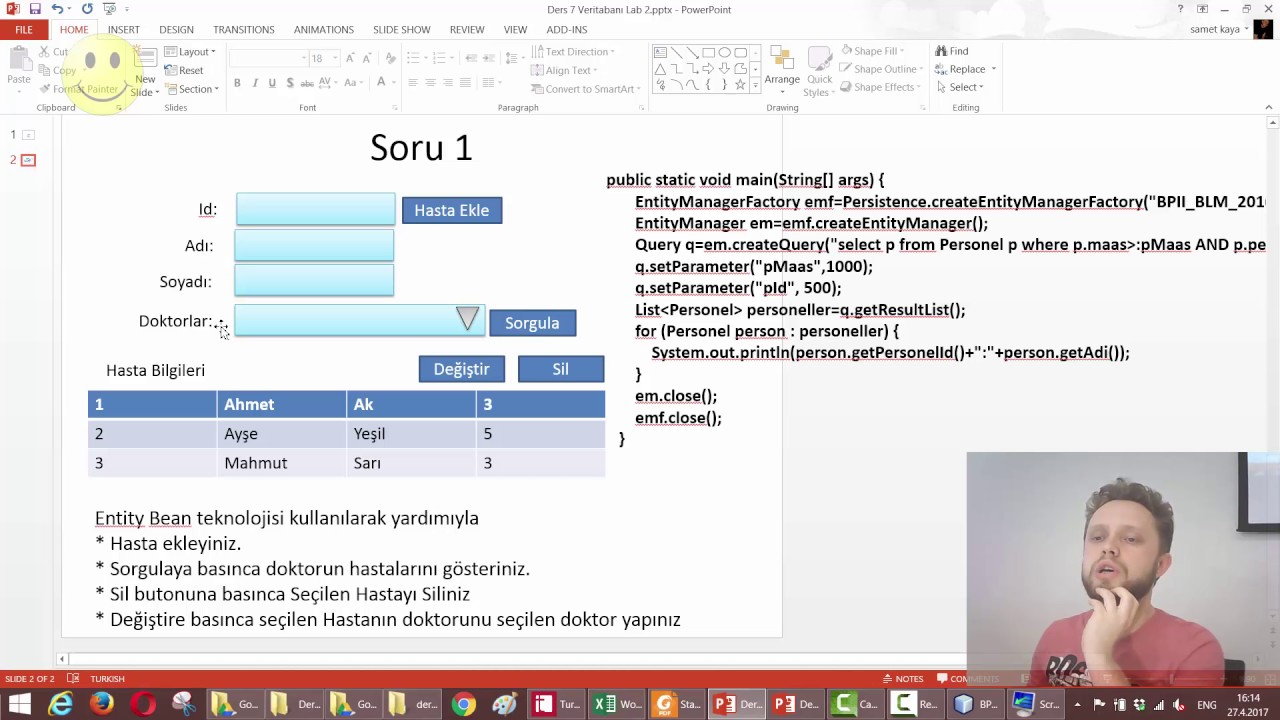 Lab 10 Java Entitybeans Youtube