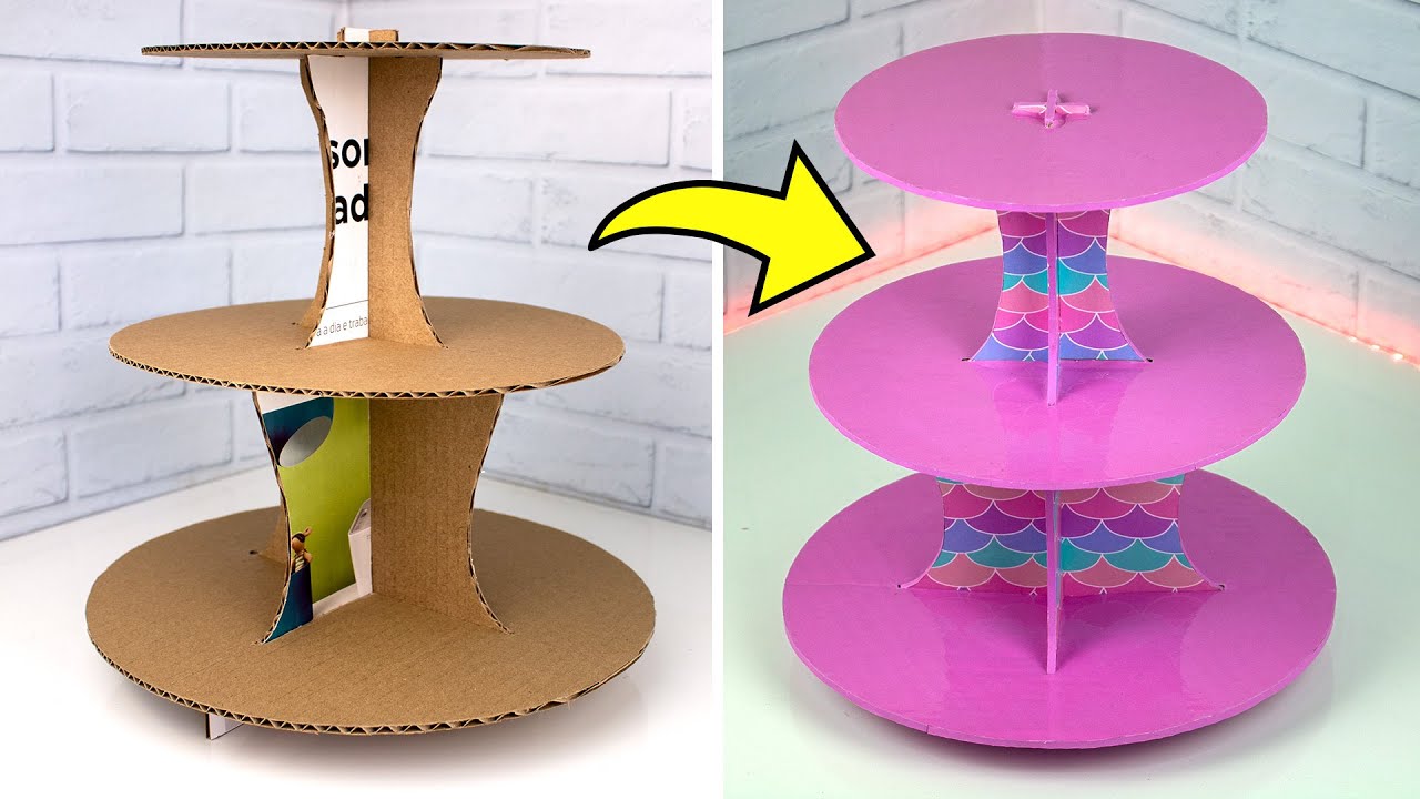 Diy Cardboard Cake Stand Template Free Printable Infoupdate Org