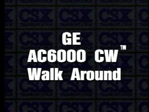 Part 1 Ge Ac6000 Cw 1998 Video Instruction Youtube