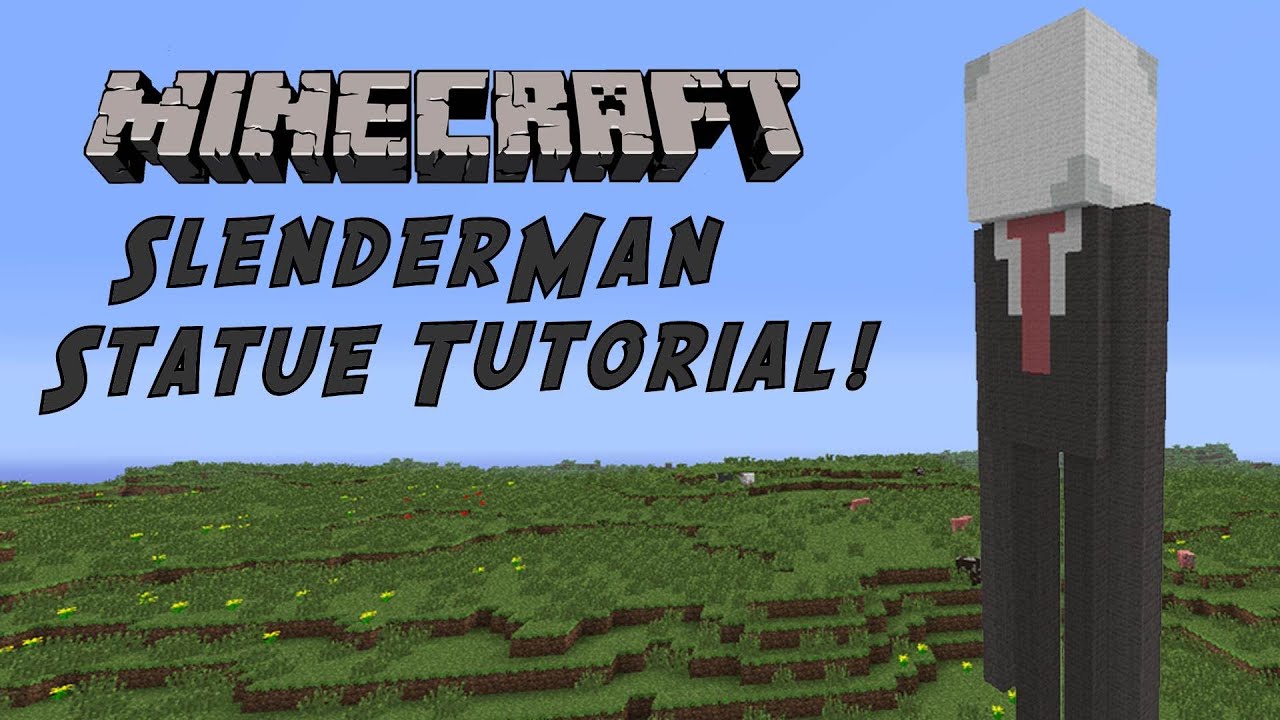 Minecraft Tutorial Slenderman Statue Youtube