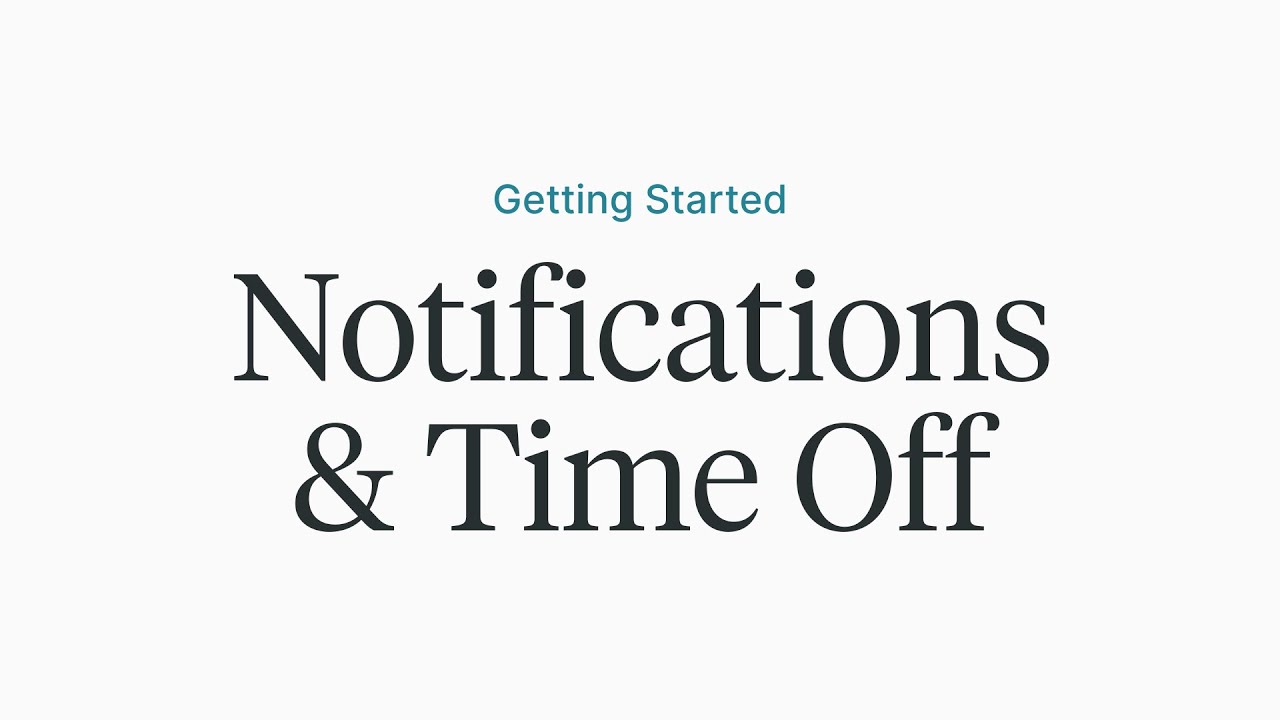 Getting Started Notifications Youtube