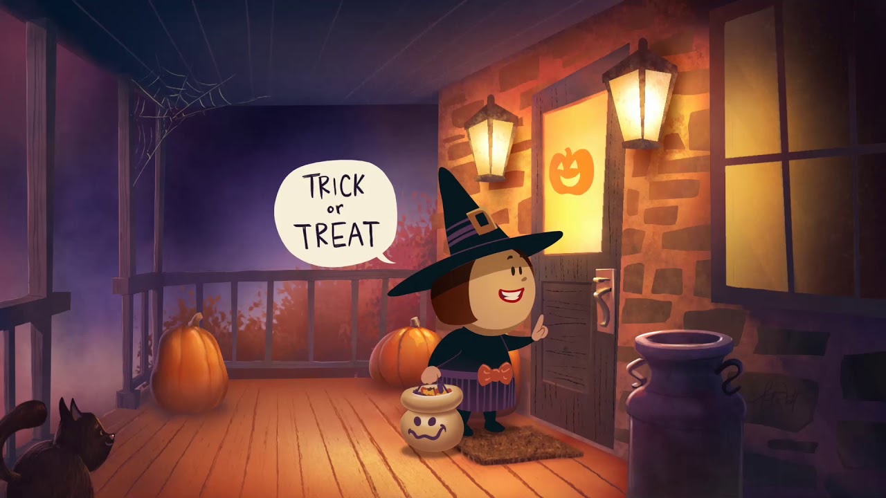 Trick Or Treat Halloween 2d Animation Youtube