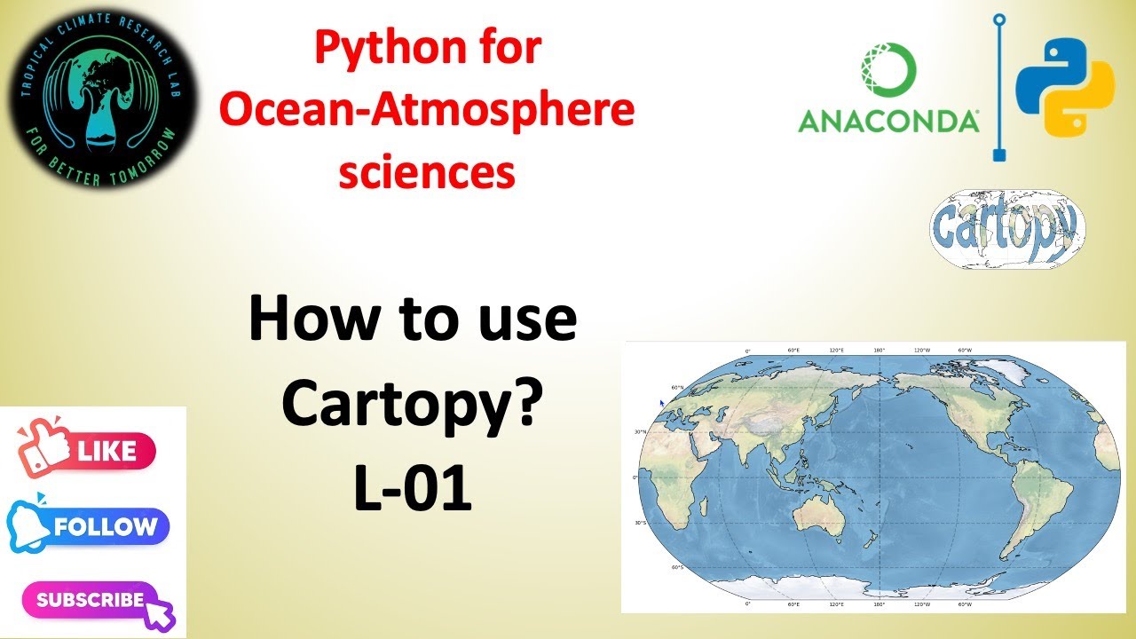 Geospatial Maps With Cartopy In Python L01 Python For Beginners In