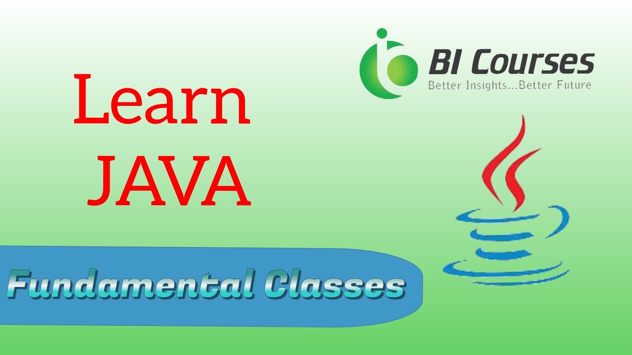 Java Fundamental Classes Youtube