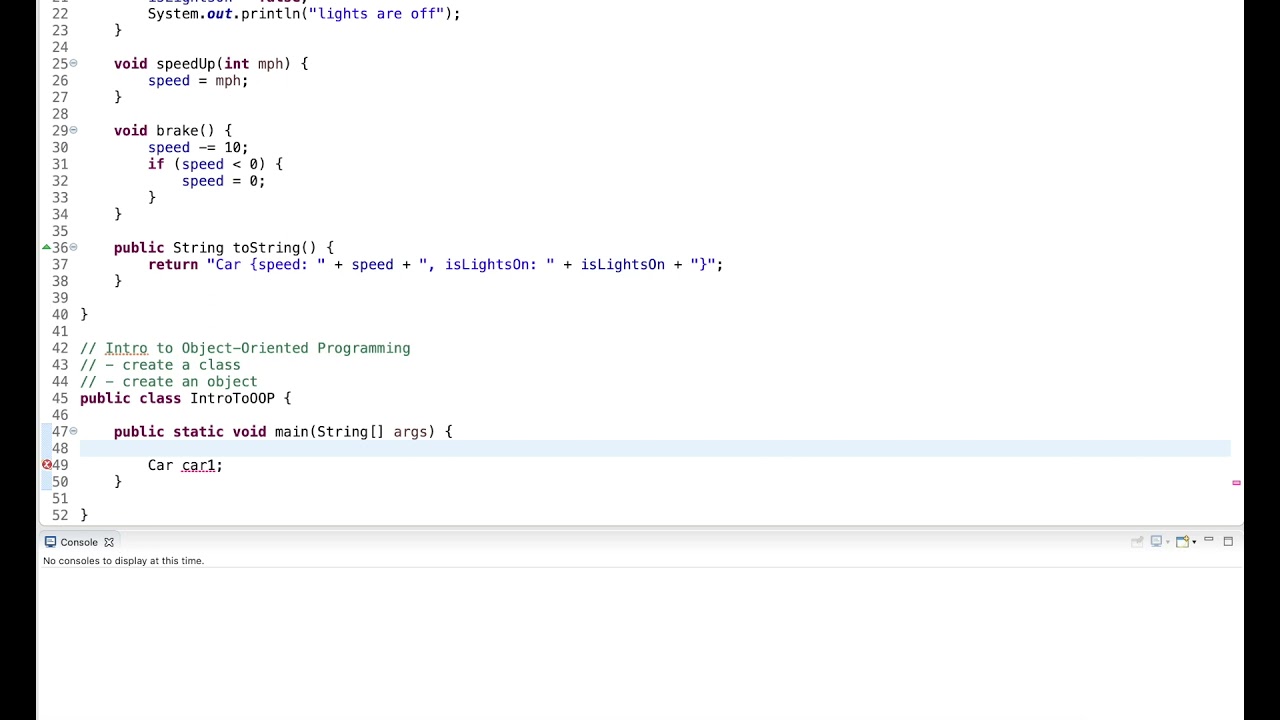 Java Tutorial Intro To Object Oriented Programming Oop Youtube