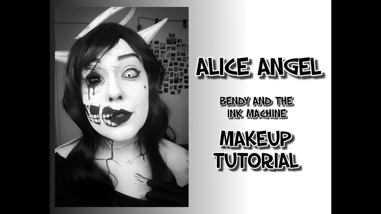 Alice Angel Bendy And The Ink Machine Makeup Tutorial Youtube