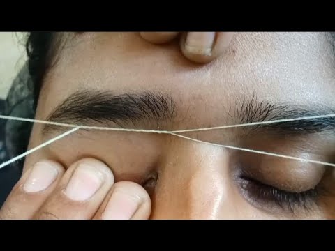 Eyebrow Threading Tutorial For Beginners Eyebro Shape Youtube