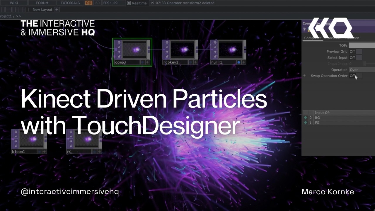 Kinect Driven Particles With Touchdesigner Using Particlesgpu