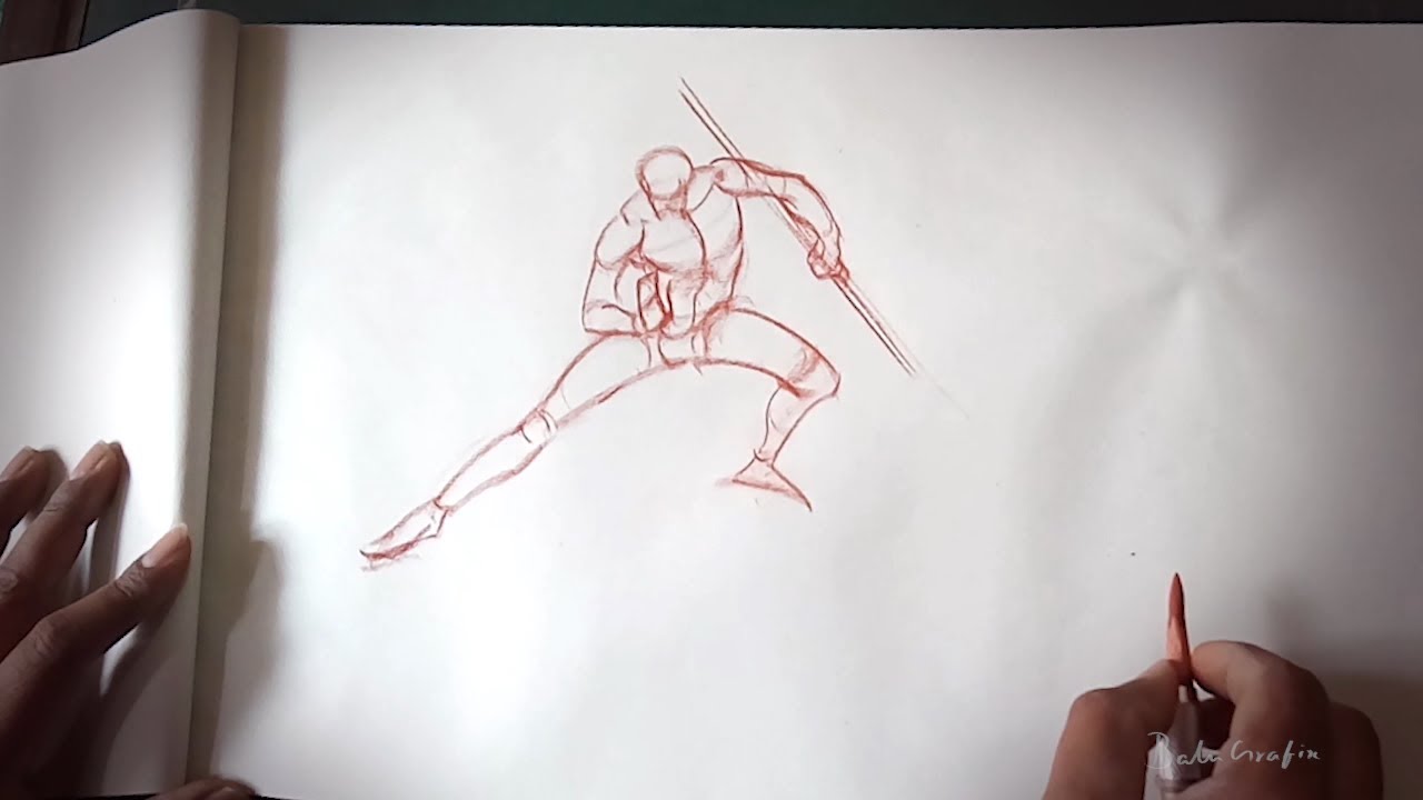 How To Draw Gesture Drawing Quick Sketch 004 Real Time Youtube