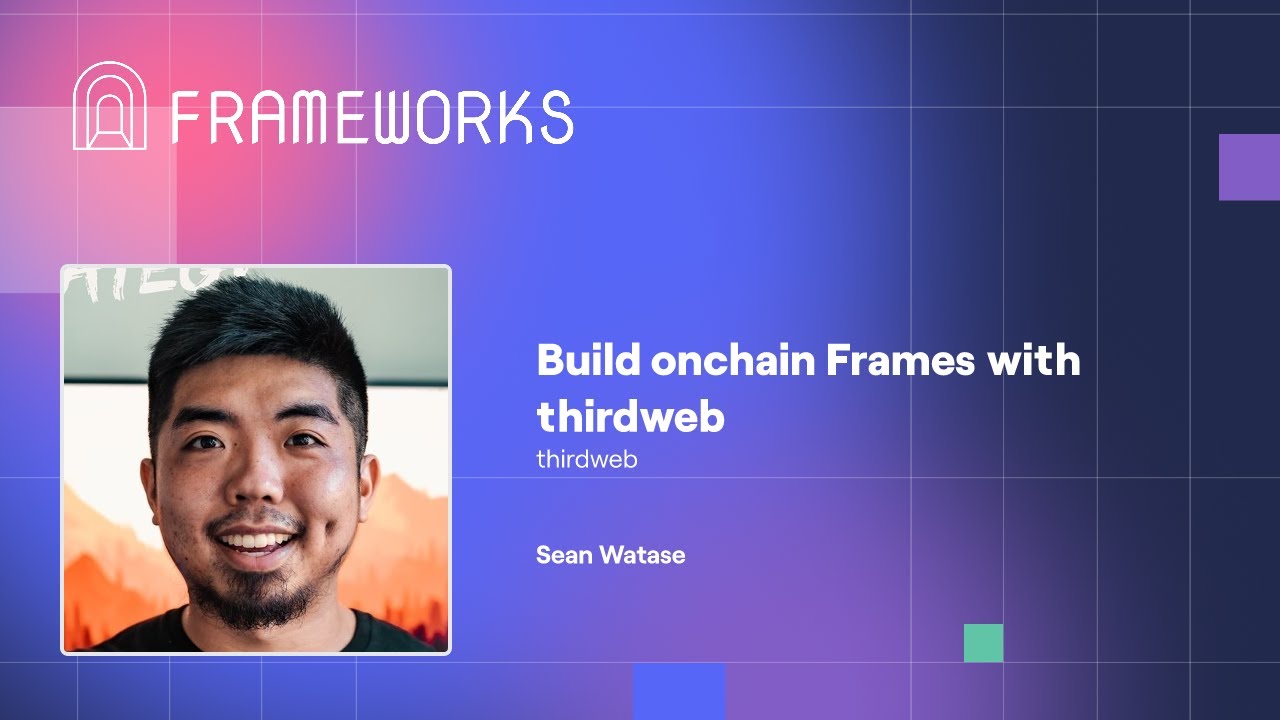Thirdweb ёяыа Build Onchain Frames With Thirdweb Youtube
