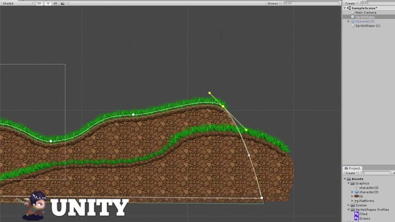 Unity 2d Tools Sprite Shape Preview Youtube