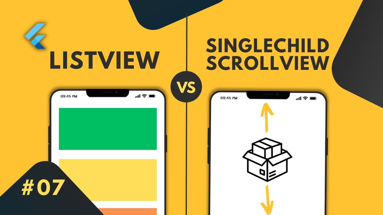 Flutter Listview Vs Singlechildscrollview Which One Is Better For App