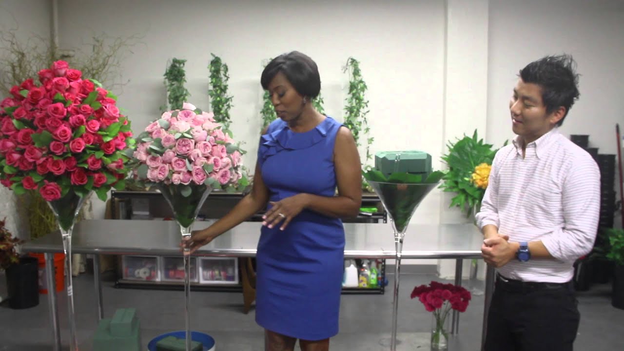 How To Video Wedding Flower Arrangements With Roses Youtube