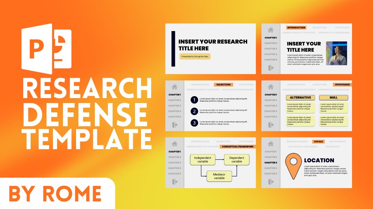 Free Interactive Research Defense Ppt Template By Rome Youtube
