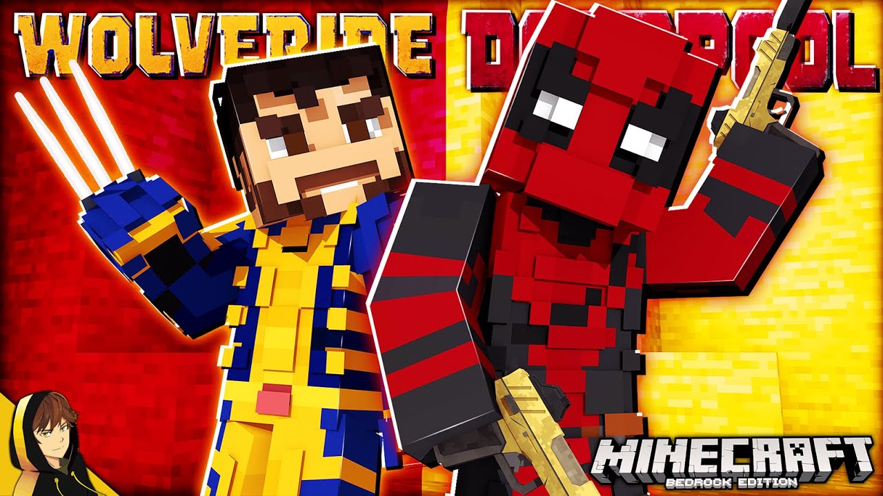 Deadpool Wolverine X Men 97 Mod Minecraft Bedrock Edition