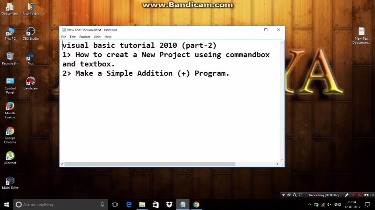 Visual Basic Programming Tutorial Part 2 Youtube