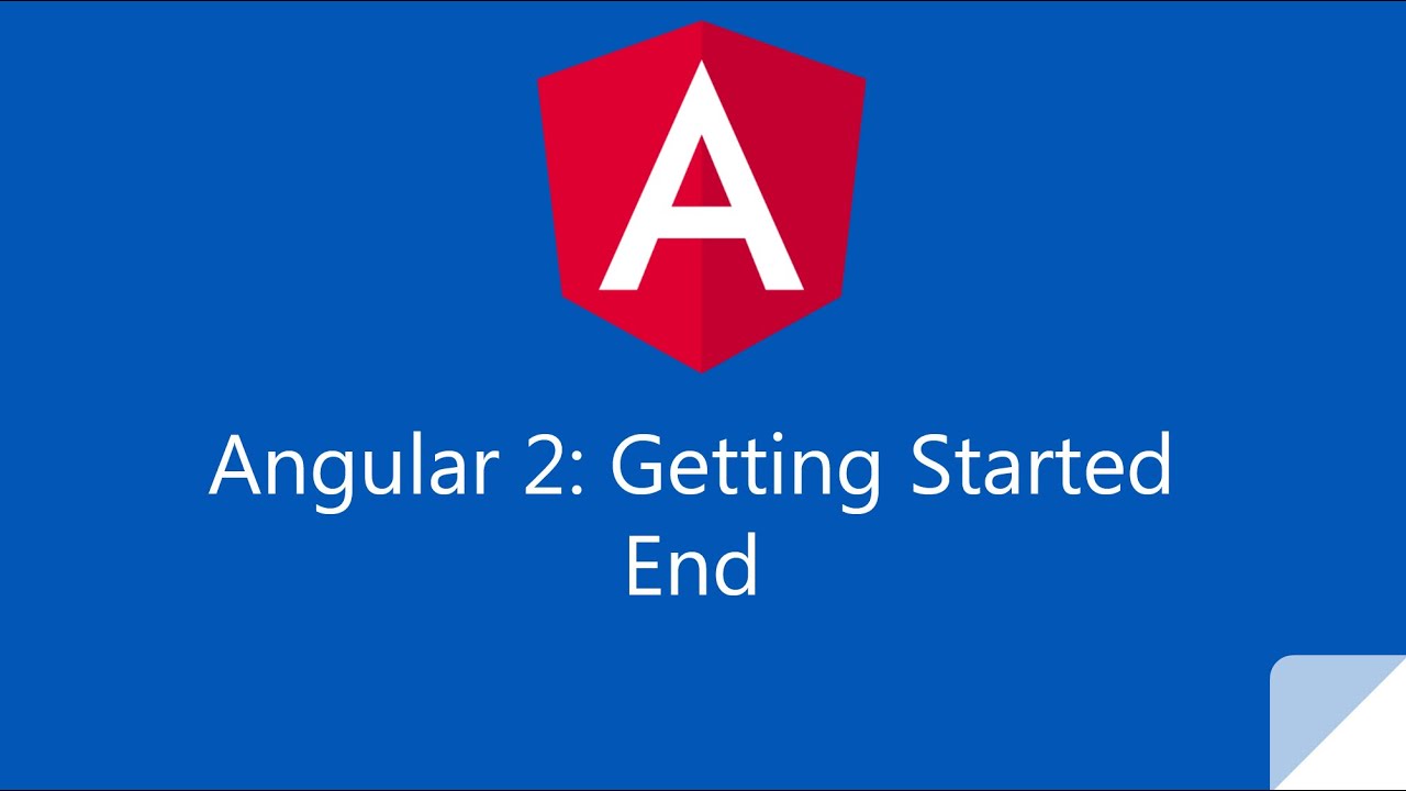Angular 2 Getting Started Step By Step End Youtube