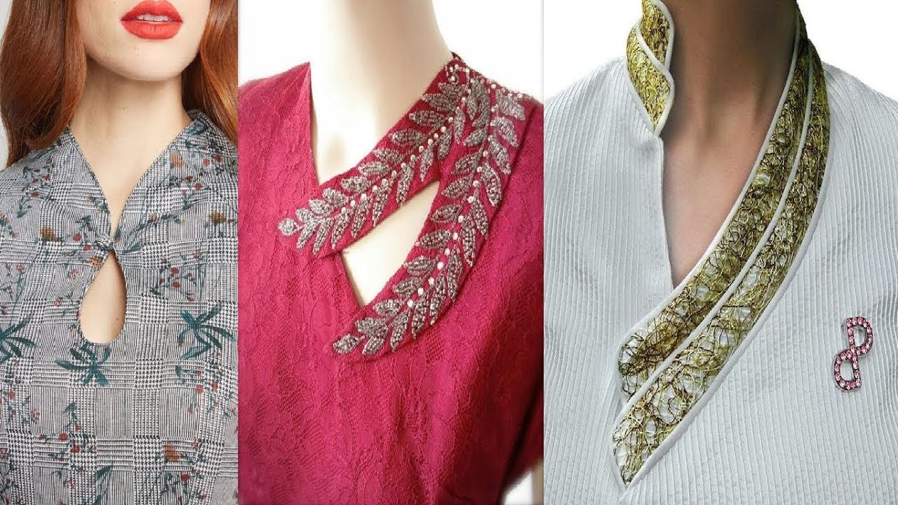 Very Stylish Latest Neckline Designs For Winter Dresses Youtube