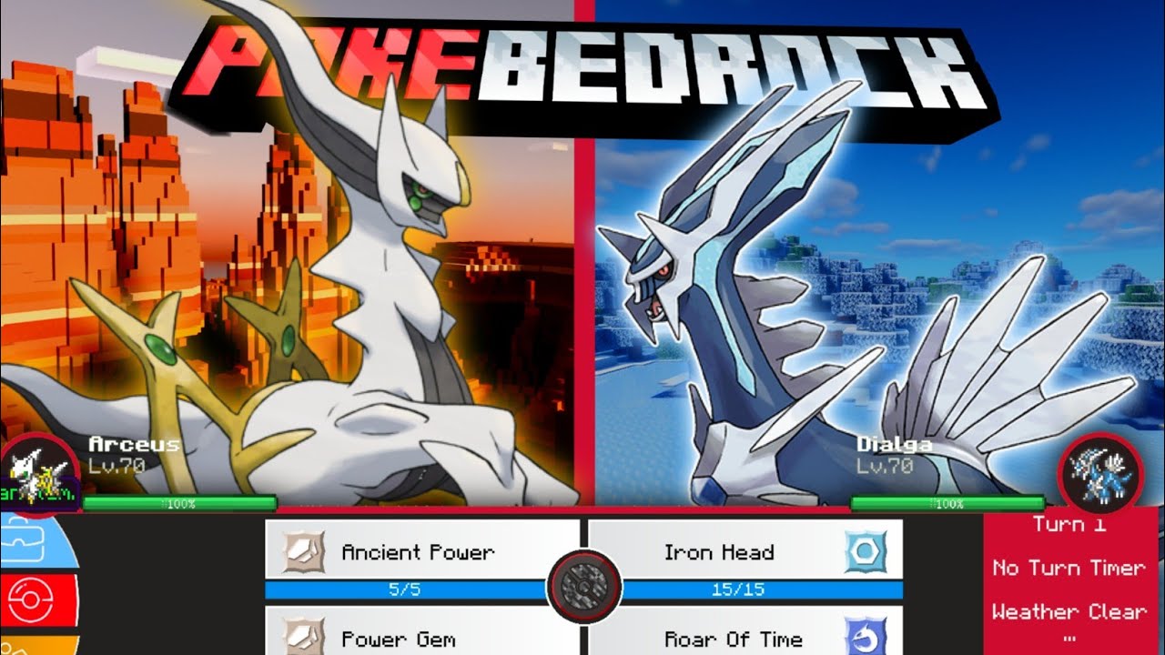 New Pokemon In Minecraft Pe Pokebedrock V2 Addon Minecraft Youtube