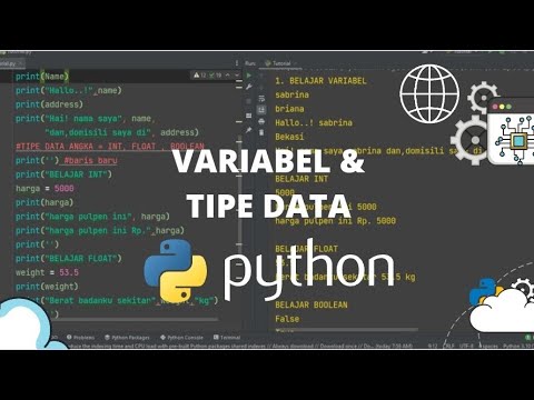 Python Tutorial Variabel Tipe Data Di Python Variabel Python