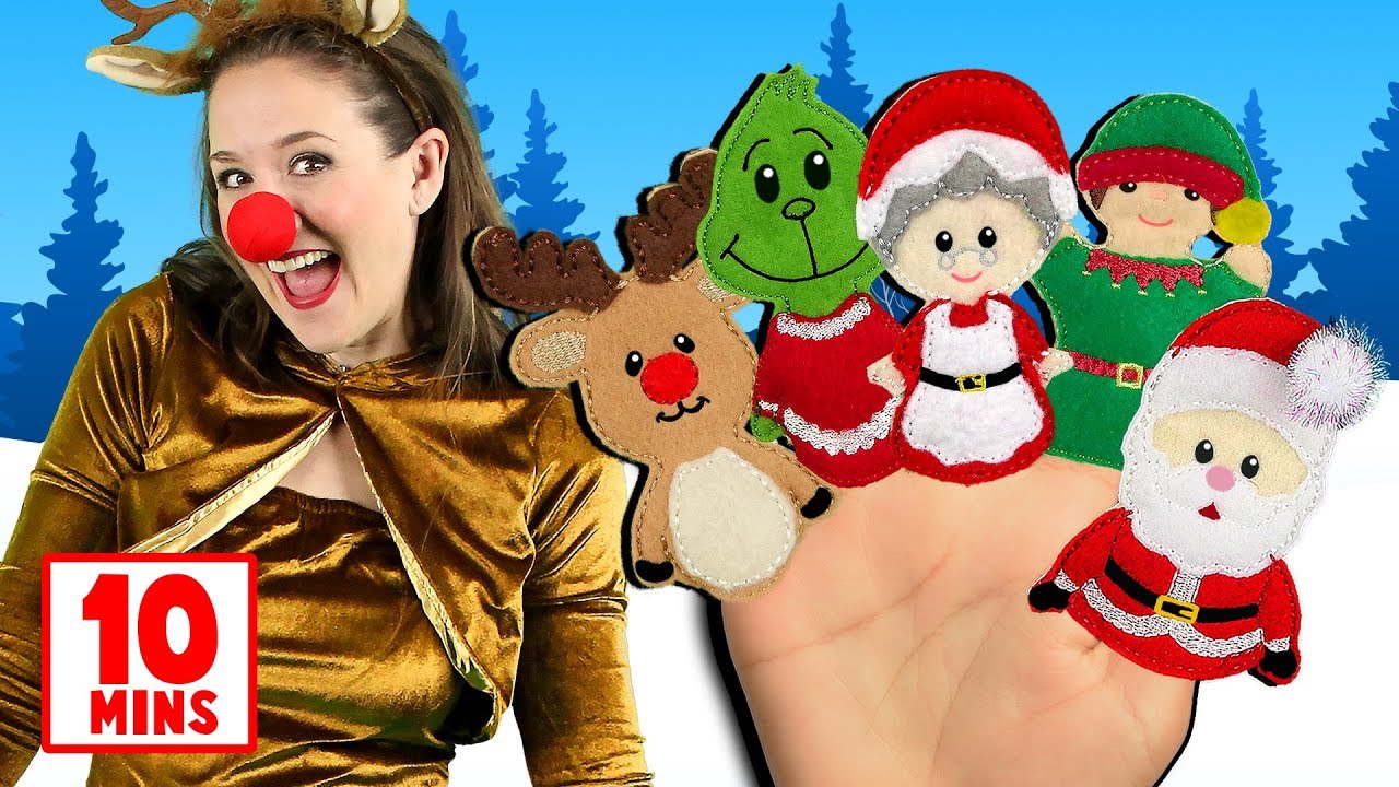 Christmas Finger Family Jingle Bells More Christmas Songs For Kids