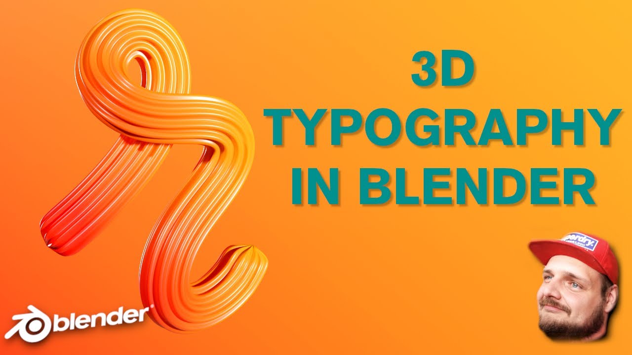 Blender Tasty Tutorials 3d Creamy Typography In Blender 2 83 Youtube