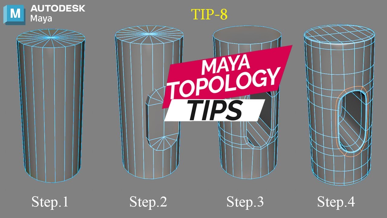 Autodesk Maya Efficient Topology Strategies For 3d Modeling Tips Youtube