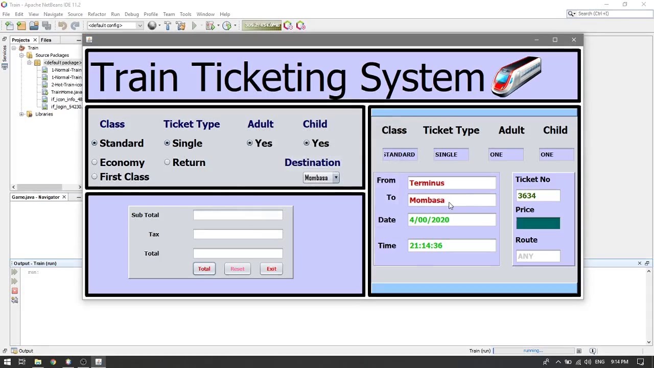 Simple Ticketing System In Java With Source Code Youtube
