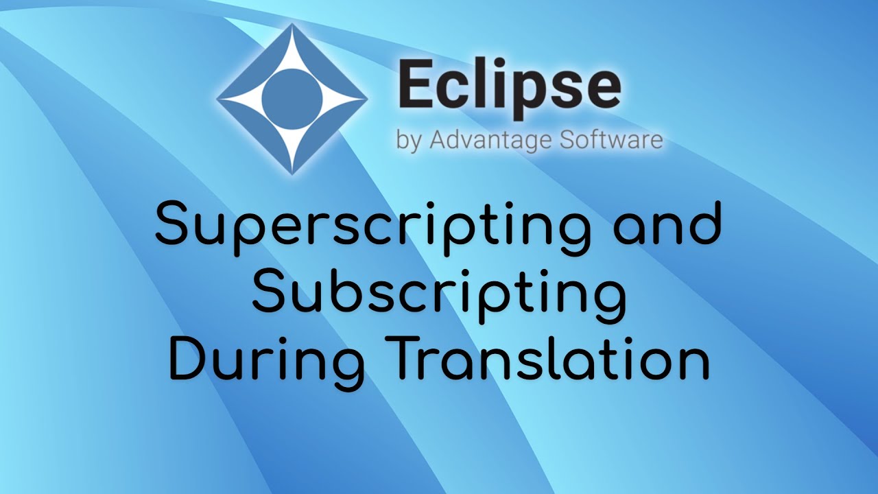 Superscripting And Subscripting During Translation Youtube