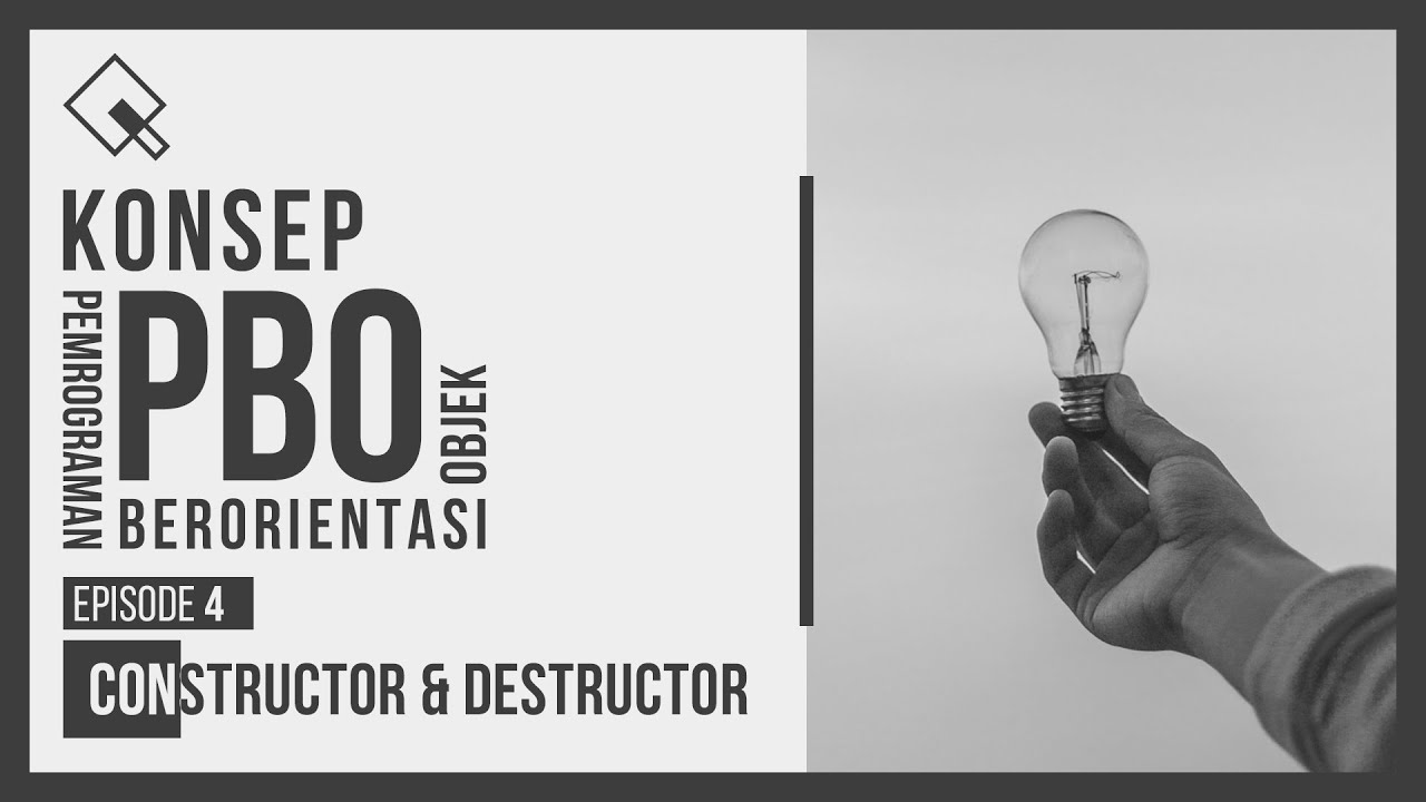 4 Konsep Constructor Dan Destructor Pada Pbo Konsep Pbo Oop Youtube
