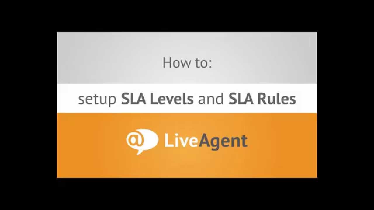 How To Setup Sla In Liveagent Www Liveagent Youtube
