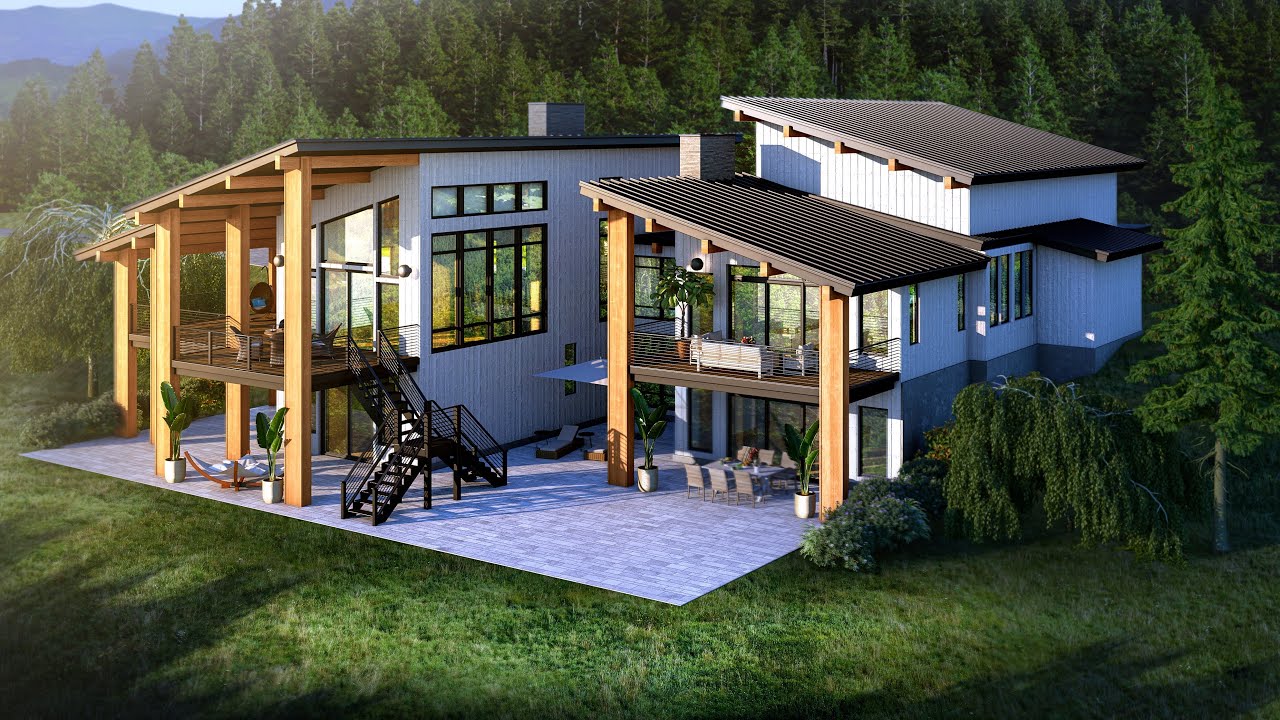 Modern Custom Built Homes Construction Of A Mega Sized Modern Home