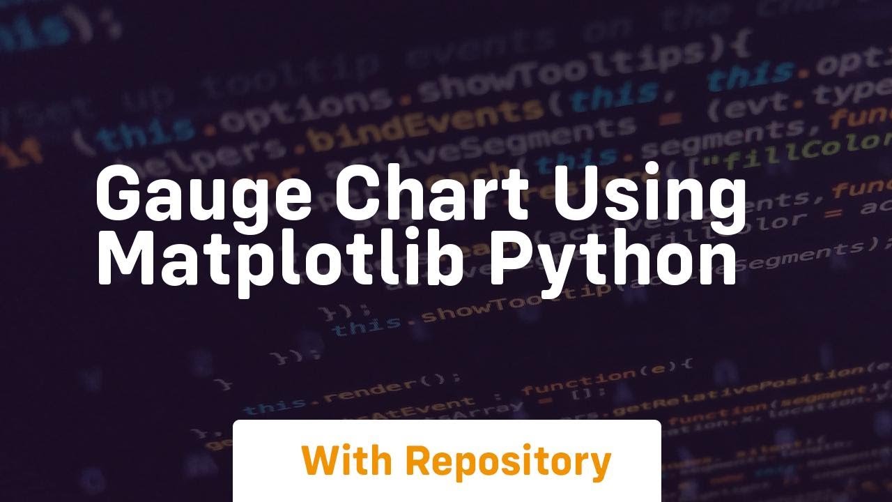 Gauge Chart Using Matplotlib Python Youtube