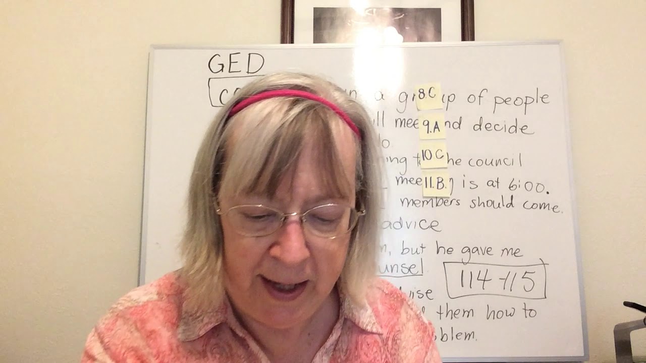 Ged Video Lesson 6 Youtube