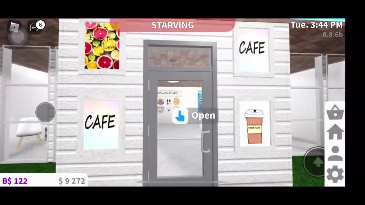Small Cafe Build Tour Bloxburg Youtube