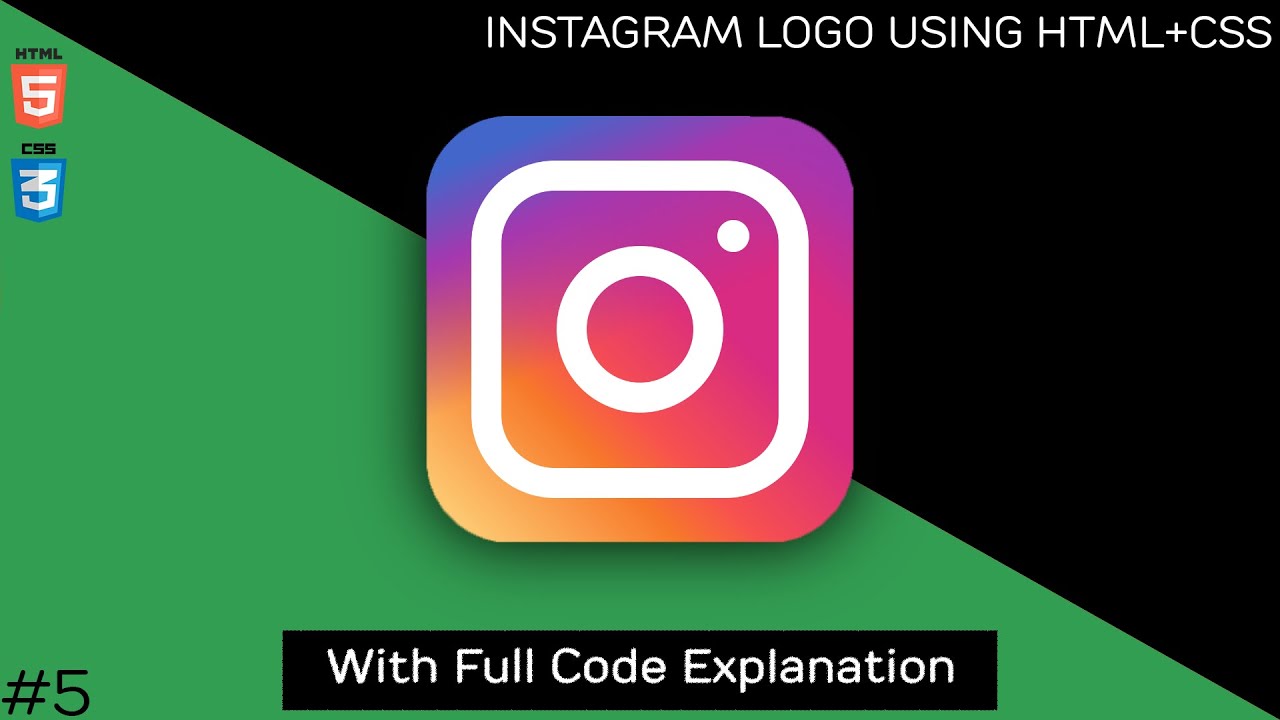 Instagram Logo Css Tutorial Youtube