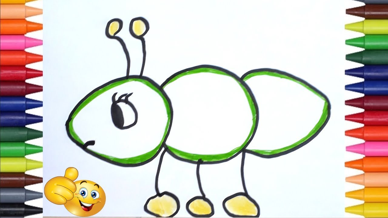 Cómo Dibujar Una Hormiga Paso A Paso Dibujo Fácil De Hormiga Youtube