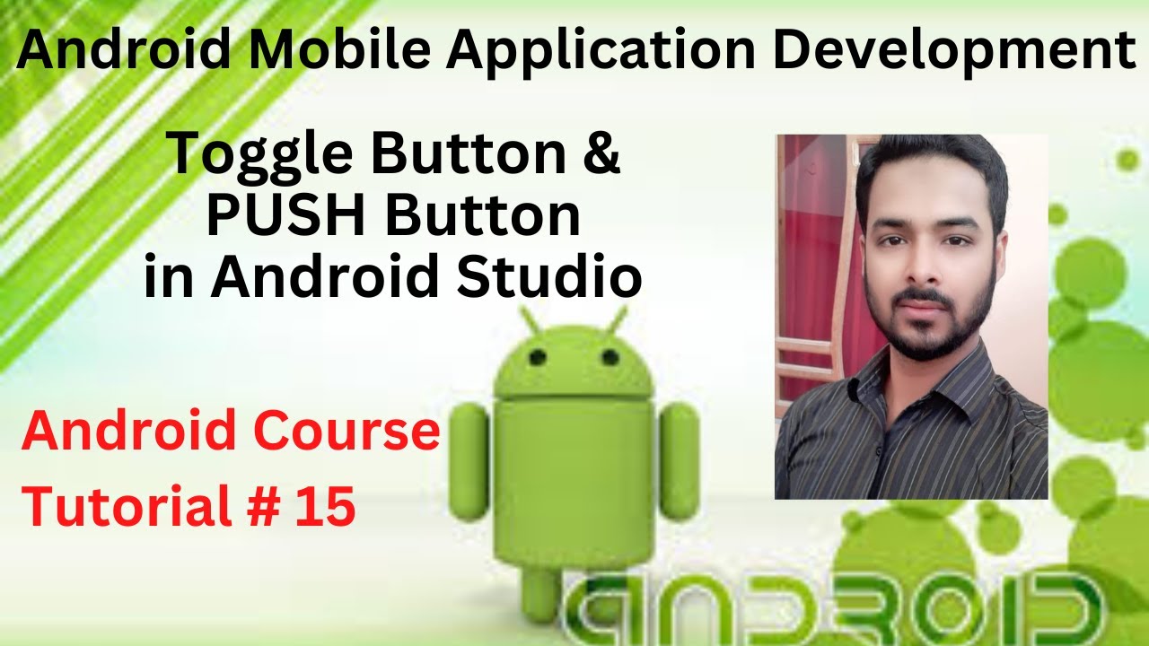 Tutorial 15 Toggle Button In Android Studio Toggle Button With Push