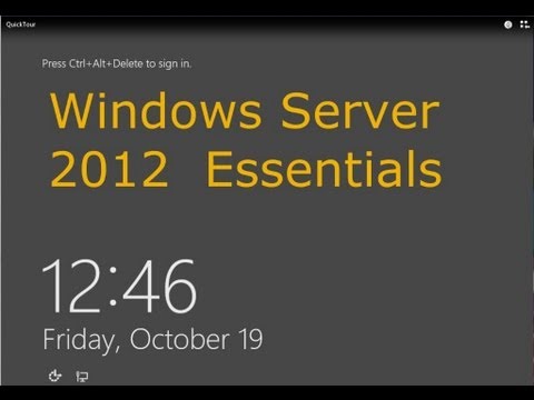 Windows Server 2012 Essentials First Look Quick Tour Youtube