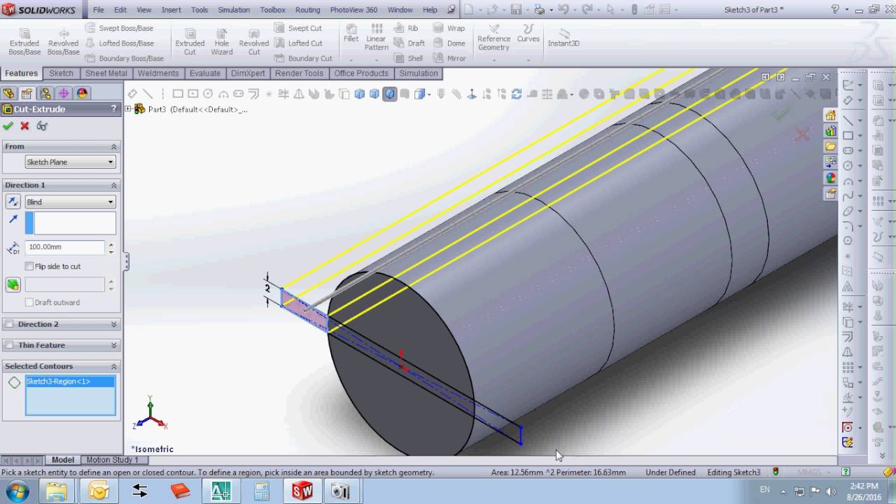 Solidwork Shaft Simulation Youtube