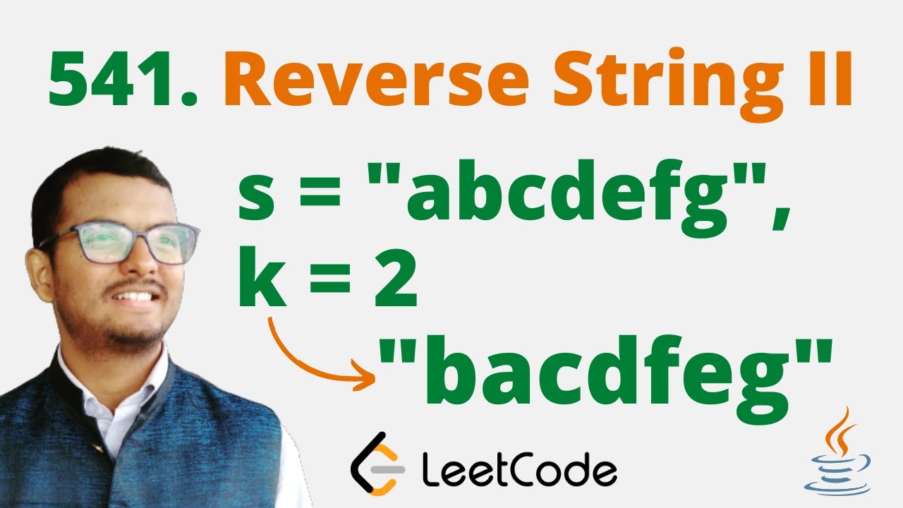 541 Reverse String 2 Java Leetcode Hindi Youtube