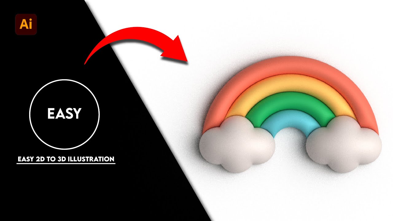 Easy 2d To 3d Illustration Hack For Beginners Adobe Illustrator
