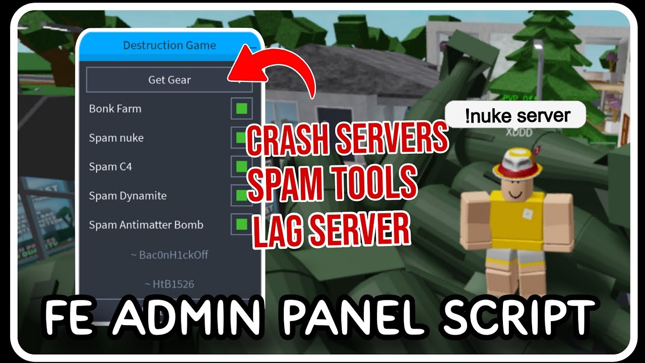 Fe Admin Panel Script Op Roblox Scripts Lag Servers Admin