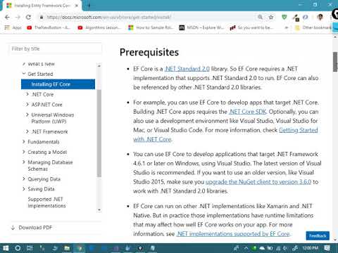14 Installing Entityframeworkcore Youtube