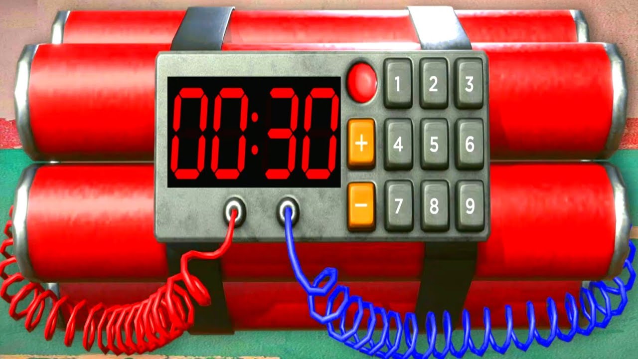 30 Second Timer Bomb With Loud Music Thirty Second Timer Bomb Timer