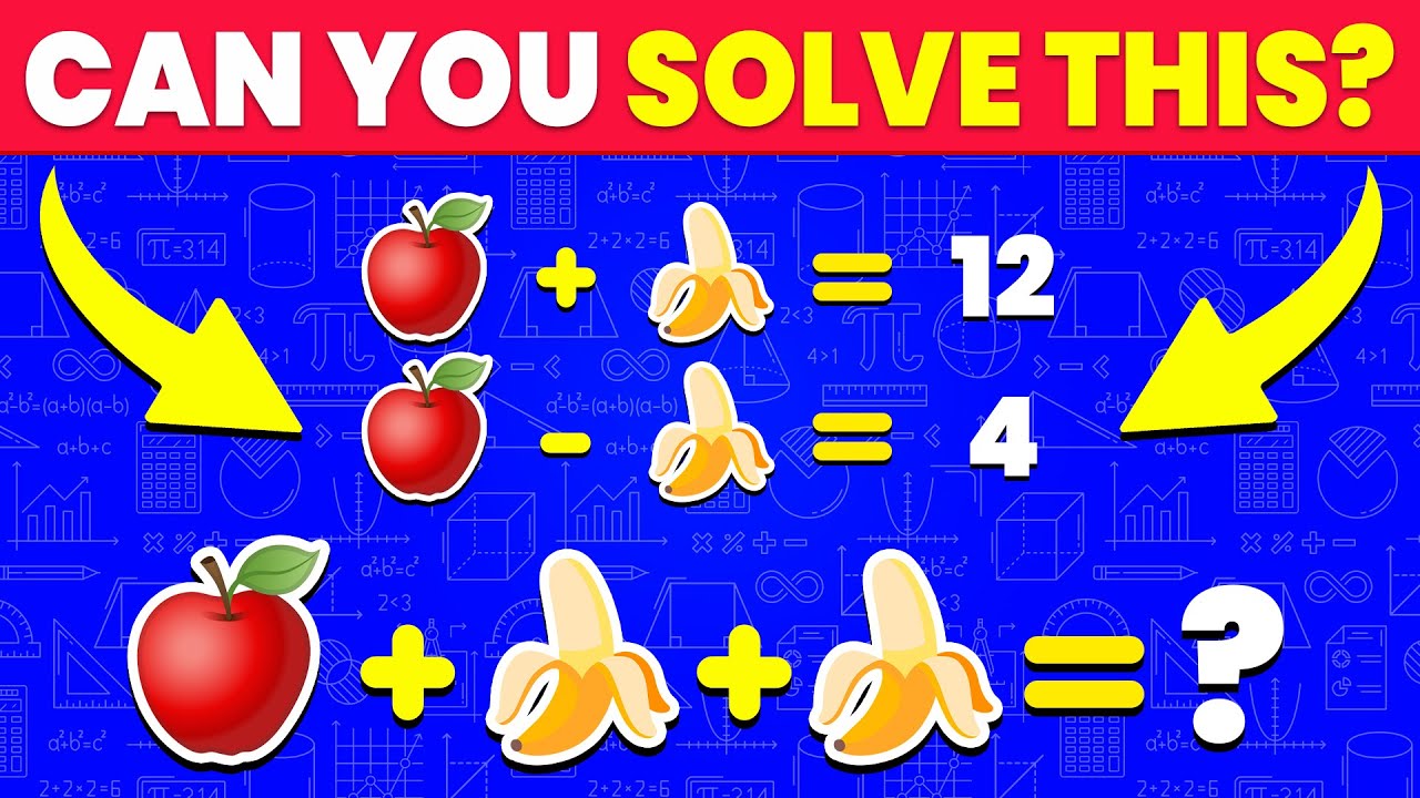 Ultimate Emoji Math Puzzle Challenge Youtube